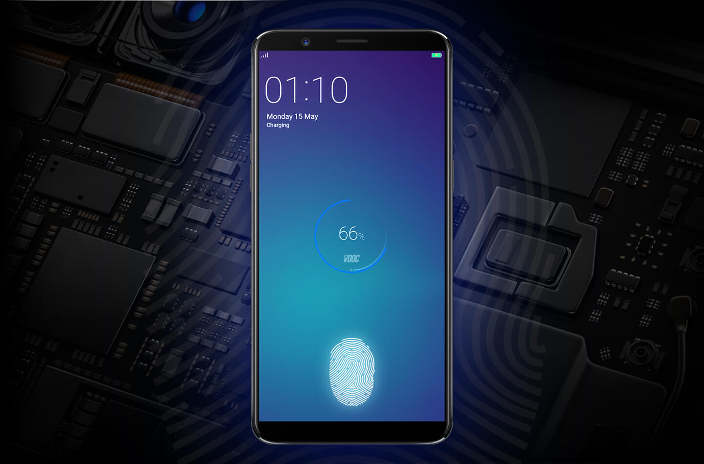 Oppo smartphone met vingerafdruksensor onder display | LetsGoDigital