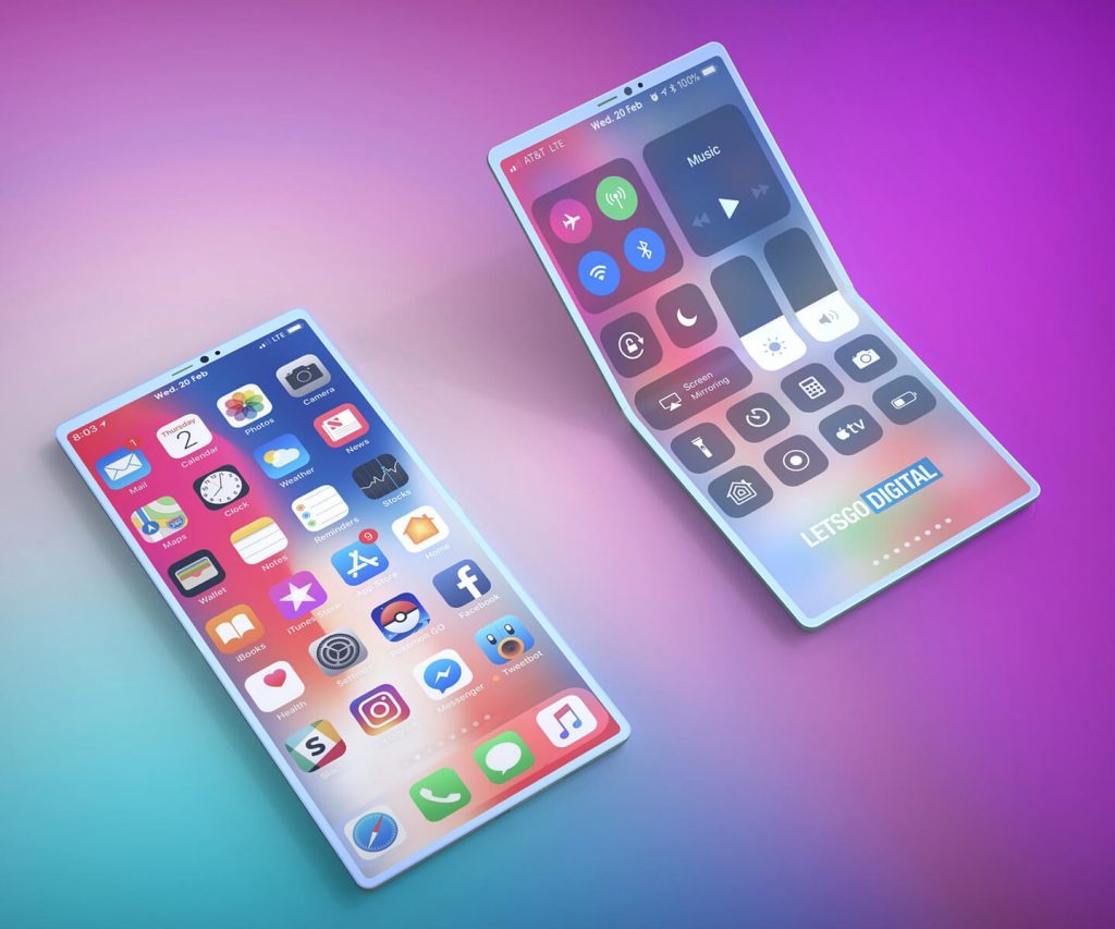 Opvouwbare iPhone van Apple wordt een clamshell smartphone | LetsGoDigital