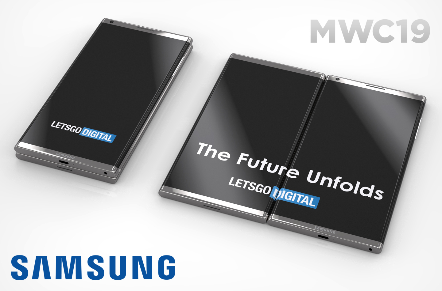 Samsung vouwbare smartphone introductie op MWC 2019 | LetsGoDigital