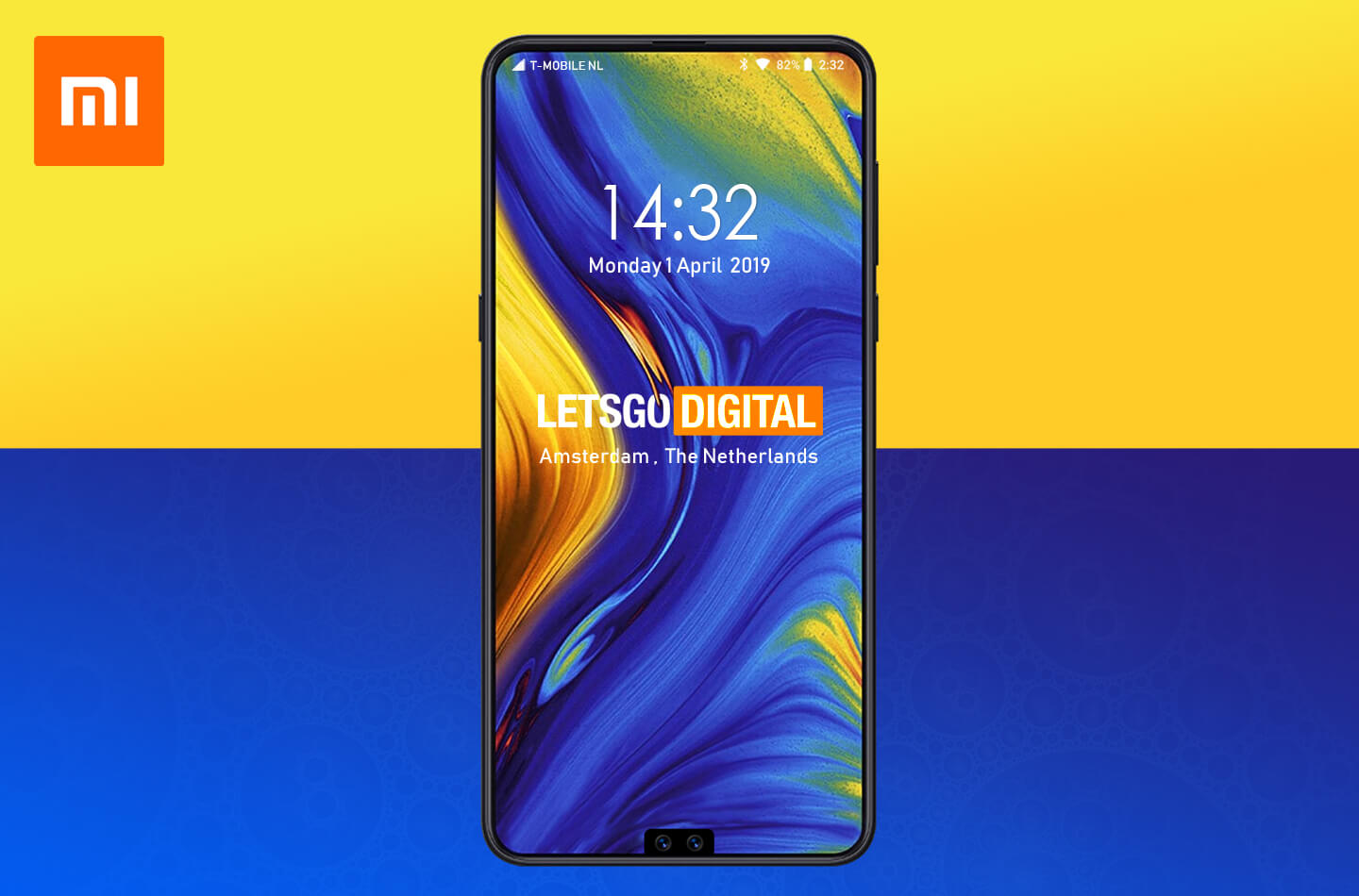 Xiaomi telefoon met selfie-camera onderin het scherm | LetsGoDigital