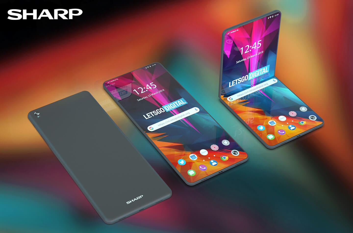 Sharp toont prototype opvouwbare smartphone | LetsGoDigital