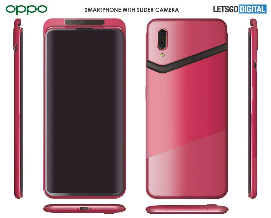 Oppo smartphone renders tonen nieuw model met slider camera | LetsGoDigital