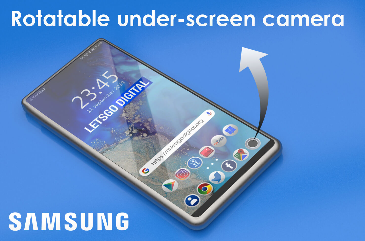 Samsung smartphone met sliding display en roterende camera | LetsGoDigital