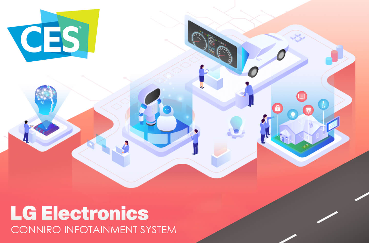 LG Conniro infotainment systeem voor de auto op CES 2020 | LetsGoDigital