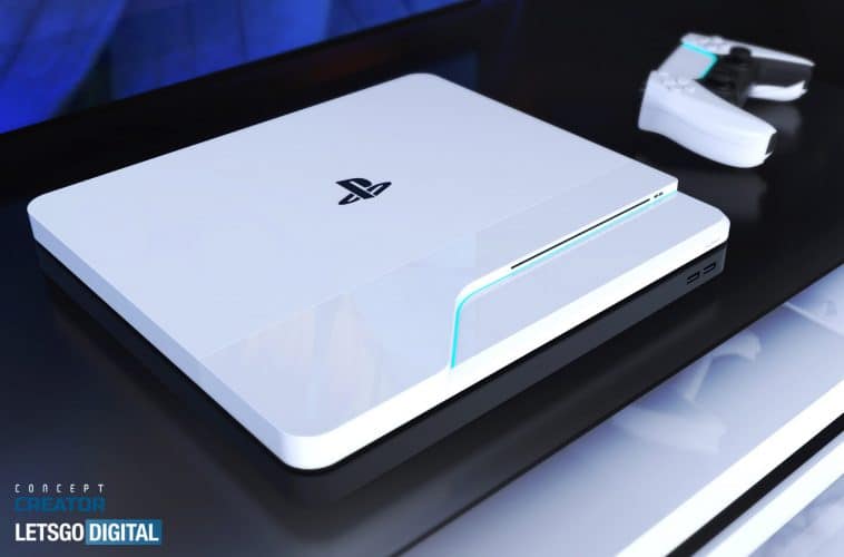 PlayStation 5 en DualSense controller in tweekleurig ontwerp ...