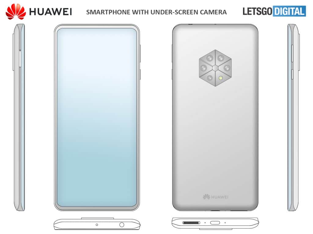 Huawei smartphone met 5 camera's en under-screen camera | LetsGoDigital