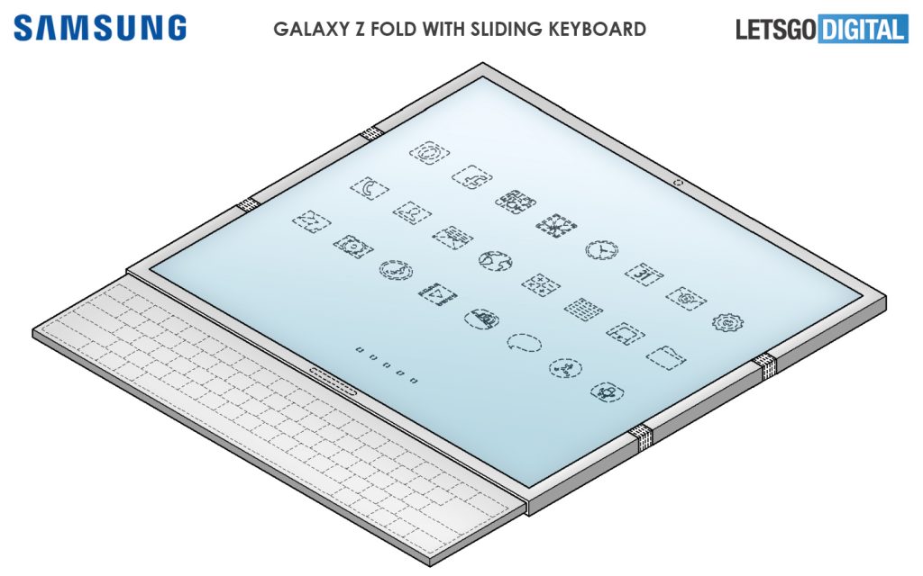 Samsung Galaxy Z Fold smartphone met sliding keyboard | LetsGoDigital