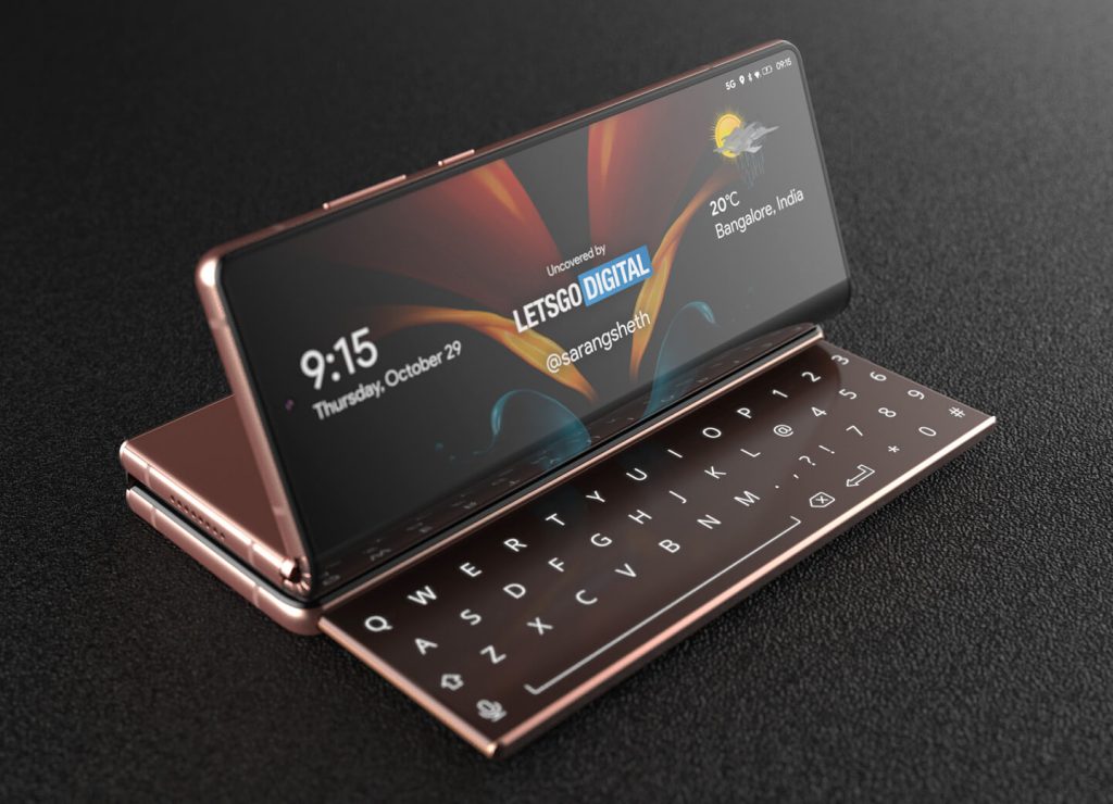 Samsung Galaxy Z Fold smartphone met sliding keyboard | LetsGoDigital