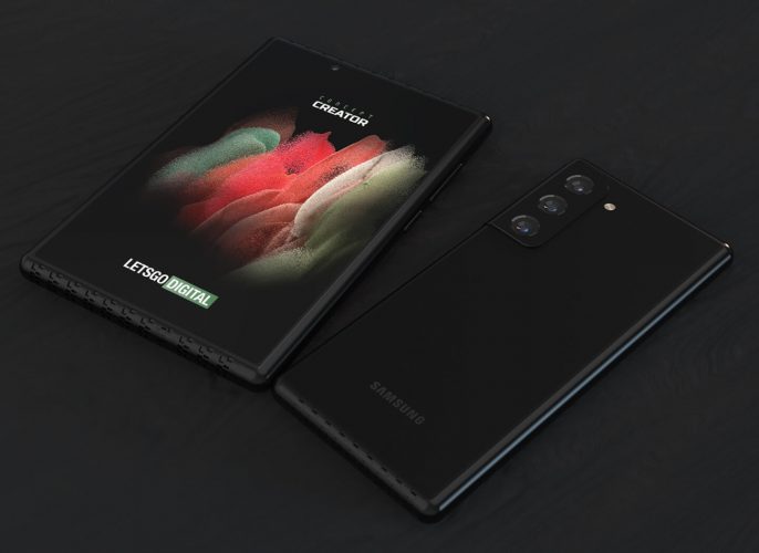 Samsung Dual Slide smartphone met Galaxy S21 camera design | LetsGoDigital